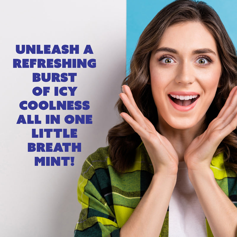 Chomp Zero-X Xylitol-free Breath Mints Refill with Container (Peppermi ...