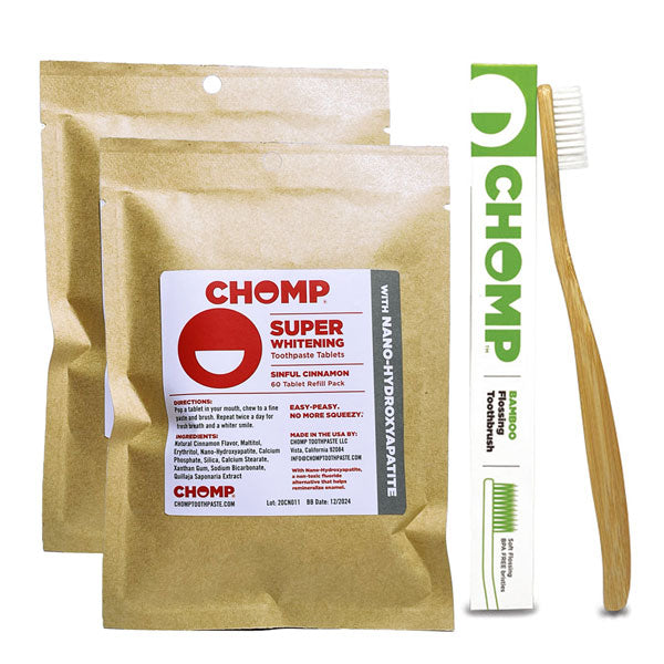 Nanohydroxyapatite Remineralizing Toothpaste Tablets - Chomp Toothpaste