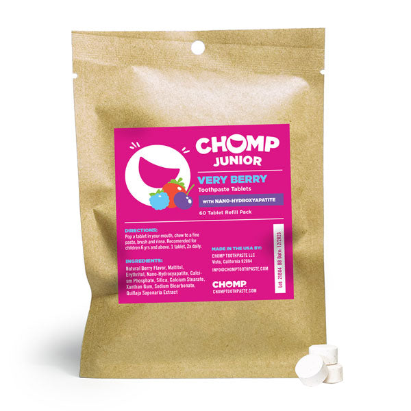 Nano-hydroxyapatite Kids Toothpaste Tablets - Chomp Toothpaste